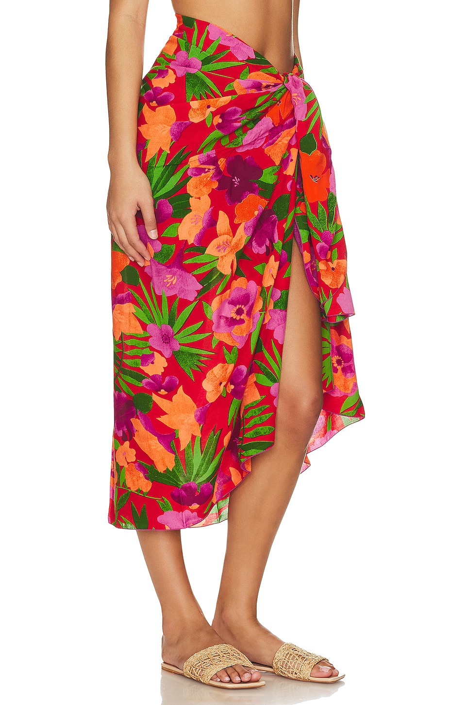 Indah Printed Chiffon Sarong in Spring Fling | REVOLVE