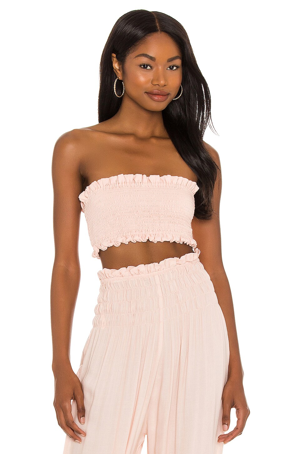 Indah Toraja Bandeau Bralette in Petal | REVOLVE