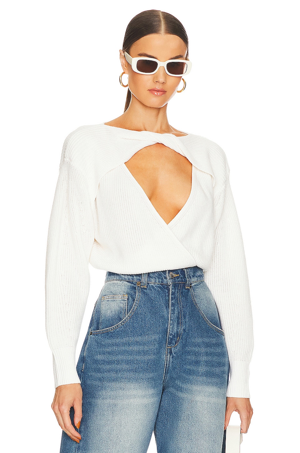 IRO Valteea Sweater in Ecru | REVOLVE