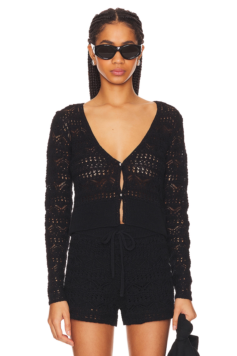 IRO Leylae Cardigan in Black | REVOLVE