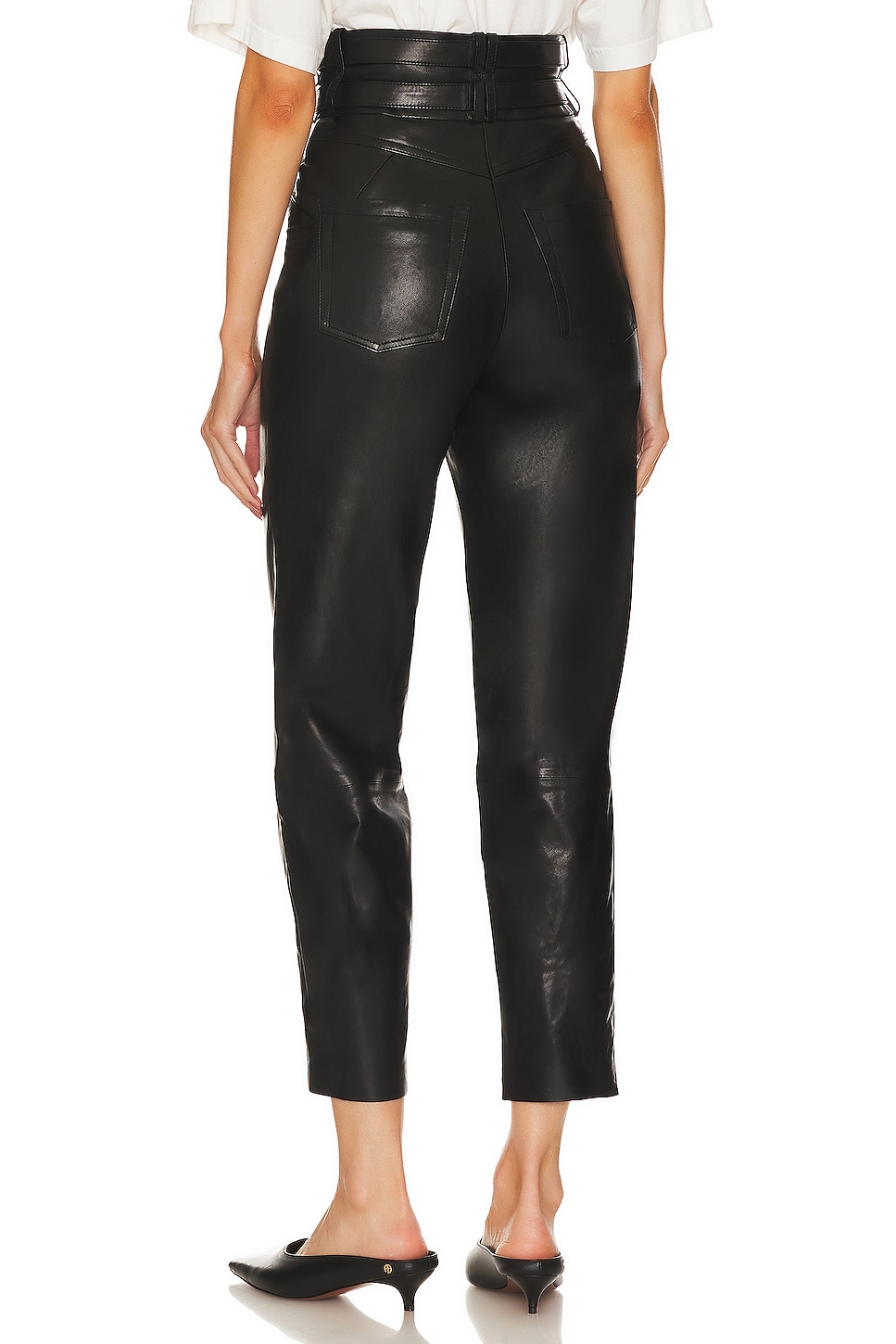 IRO Bratis Leather Pant in Black | REVOLVE