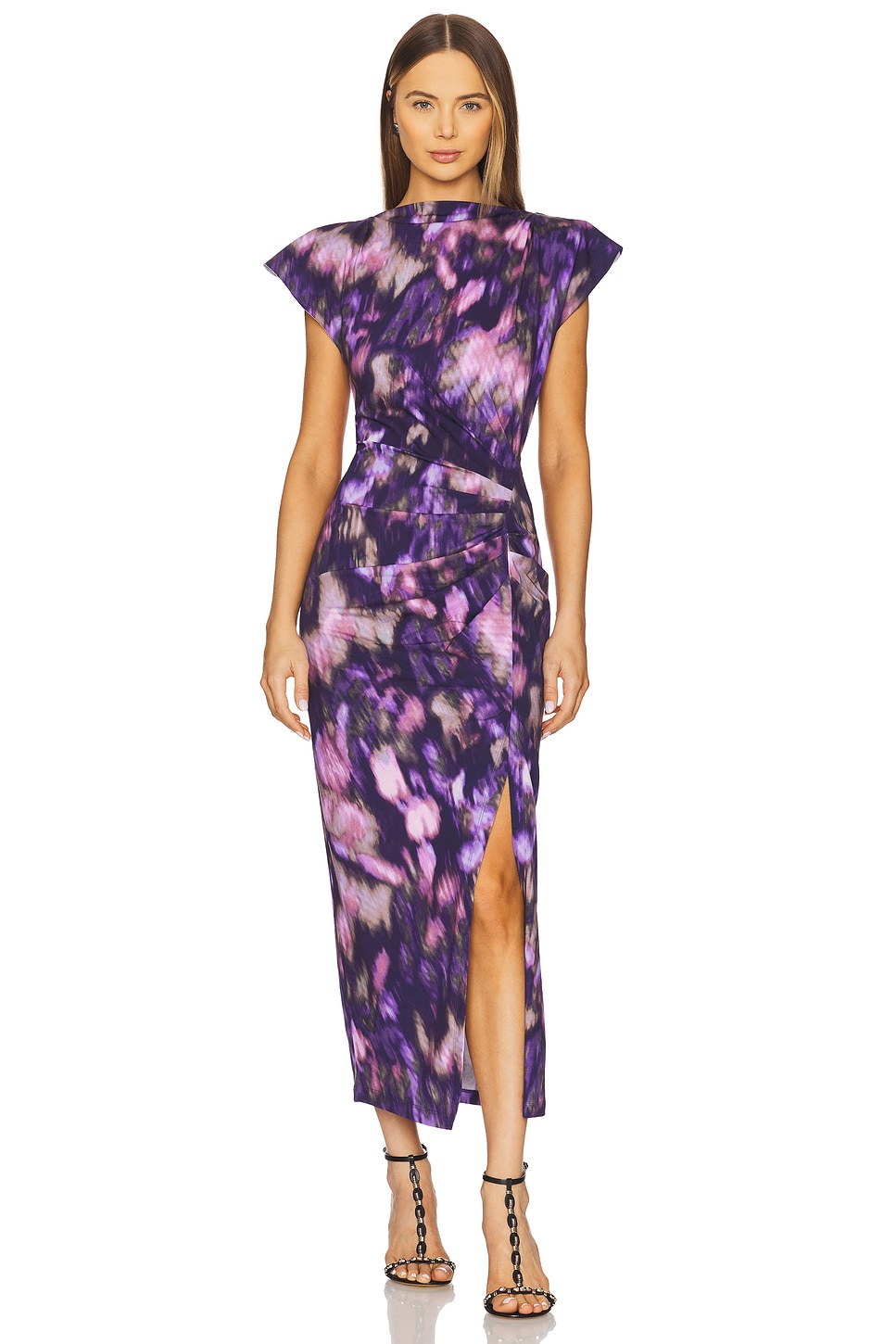 Isabel Marant Etoile Nadela Dress in Purple & Lilac | REVOLVE