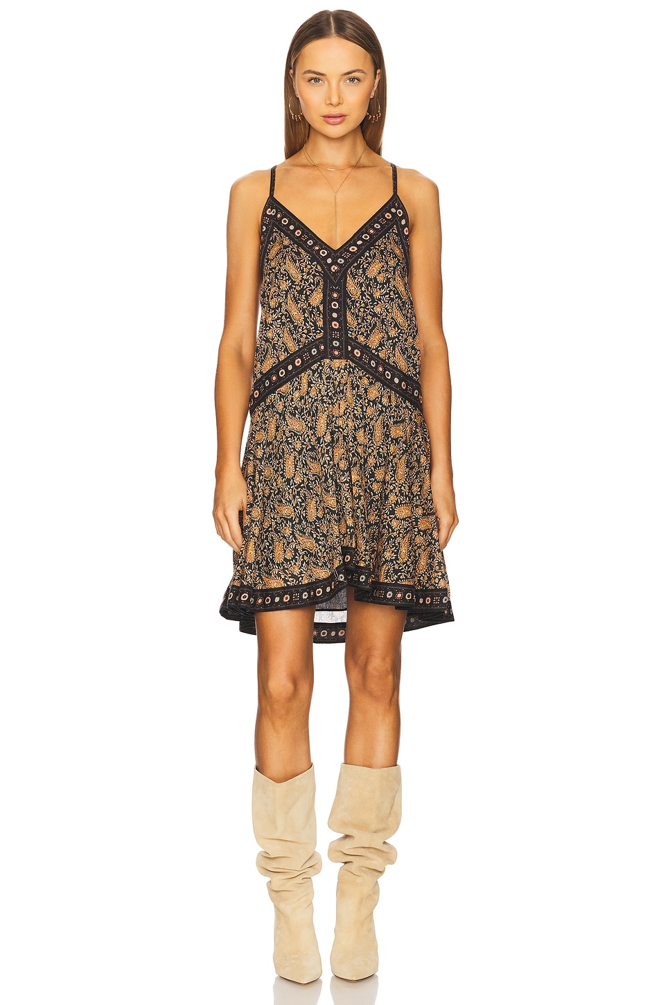 Isabel Marant Etoile Danielle Mini Dress in Black | REVOLVE