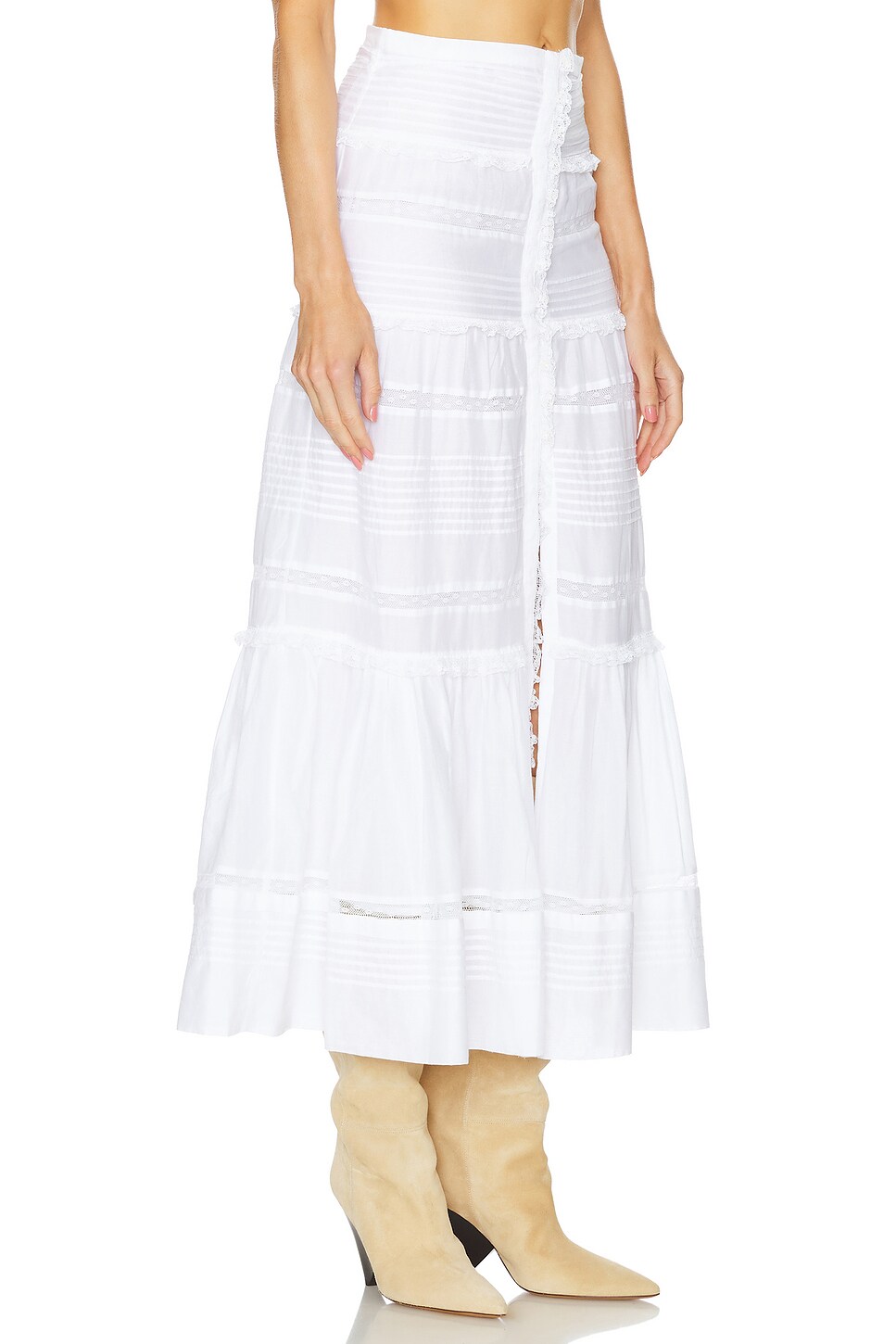 Isabel Marant Etoile Gihane Skirt in White | REVOLVE