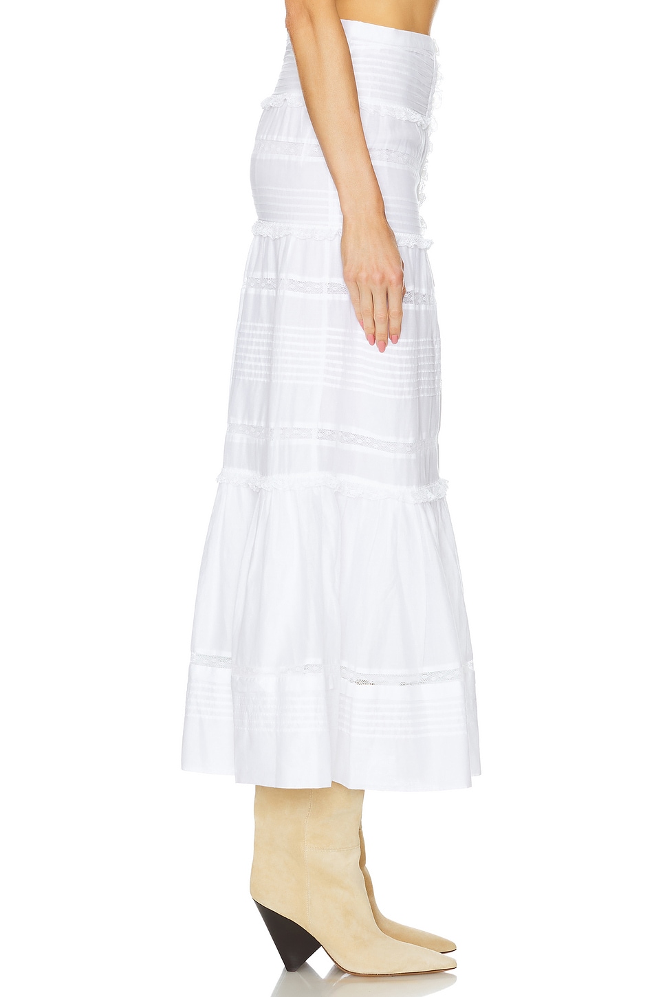 Isabel Marant Etoile Gihane Skirt in White | REVOLVE