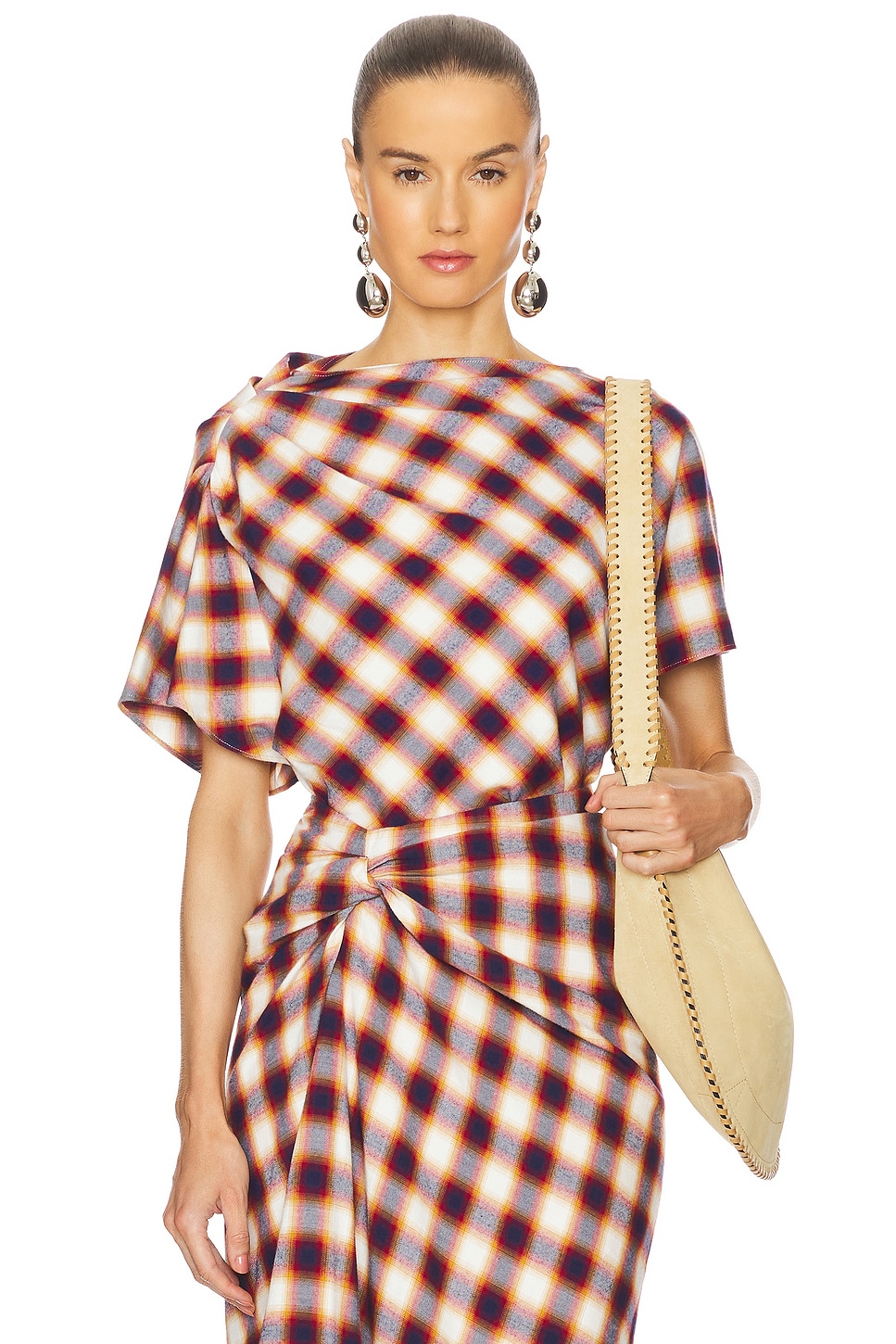 Isabel Marant Etoile Tilda Top in Midnight & Red | REVOLVE