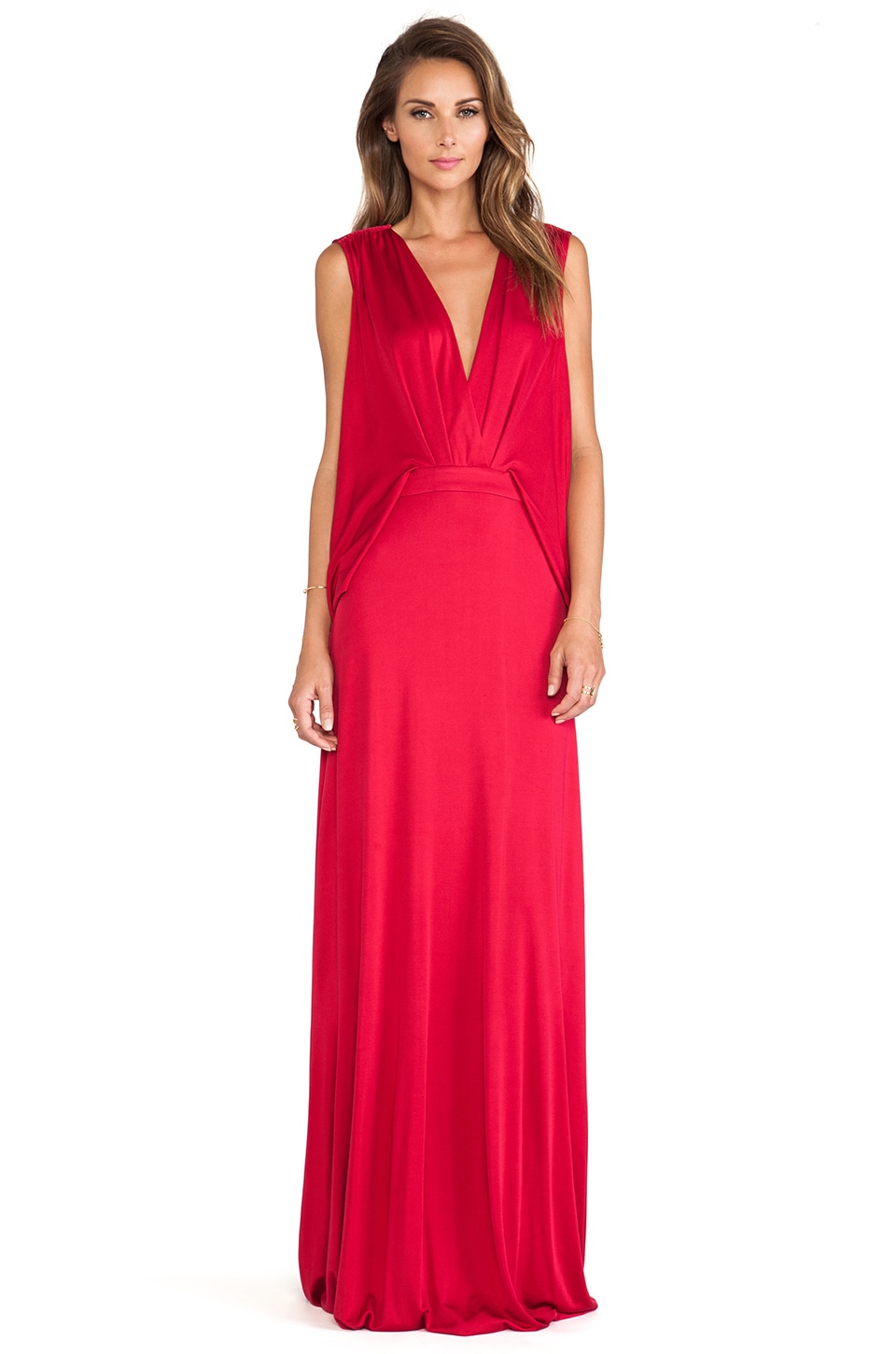 Issa Lucia Open Back Maxi Dress in Raspberry | REVOLVE