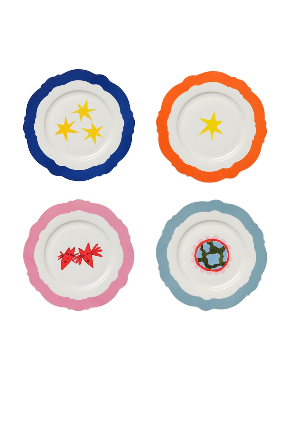 In The Roundhouse Tatiana Alida Wavy Side Plate Set Of 4 | REVOLVE