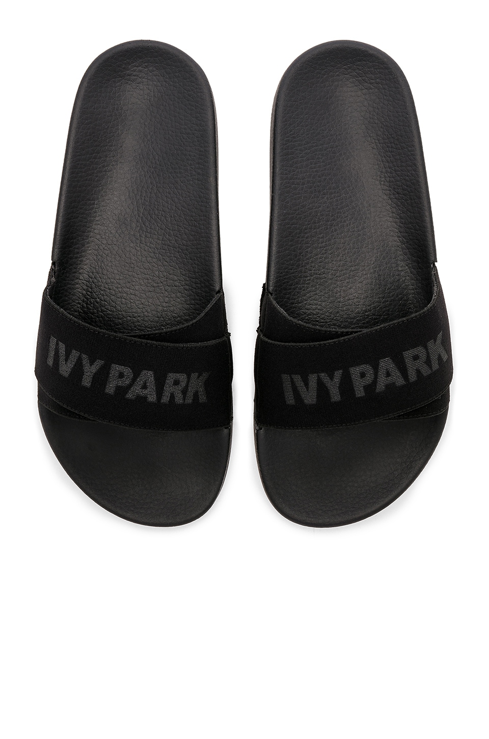 IVY PARK Logo Tape Slider in Black | REVOLVE