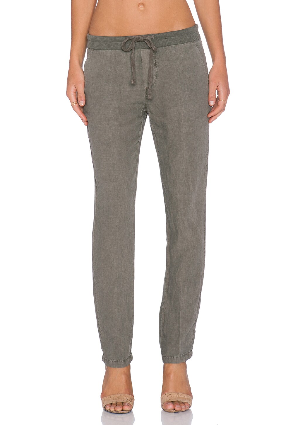 James Perse Linen Chino Pant in Marjoram | REVOLVE