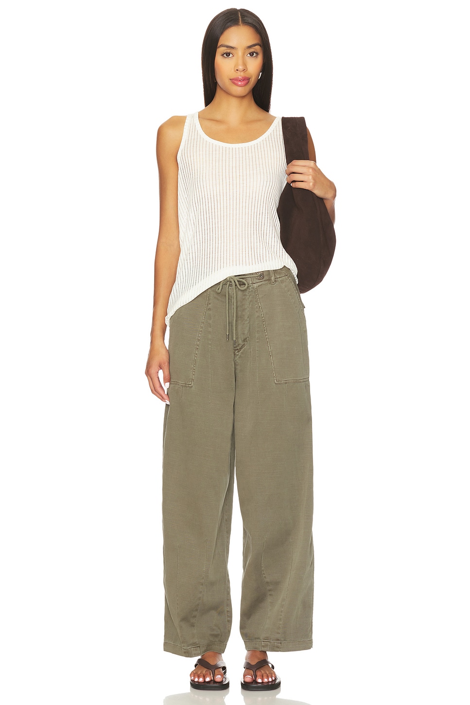 James Perse Oversized Military Pant in Birch Pigment | REVOLVE