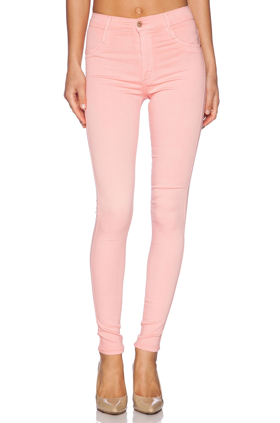 James Jeans High Class Skinny Ultra Flex HD Color Skinny in Pink ...