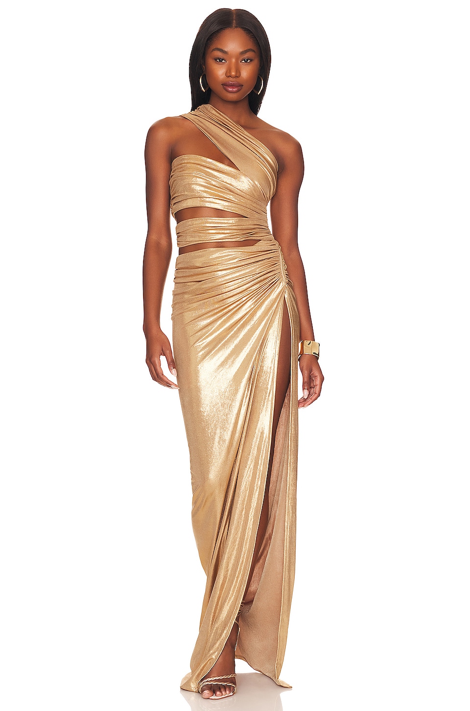 J.Angelique Cassia Dress in Metallic Gold | REVOLVE