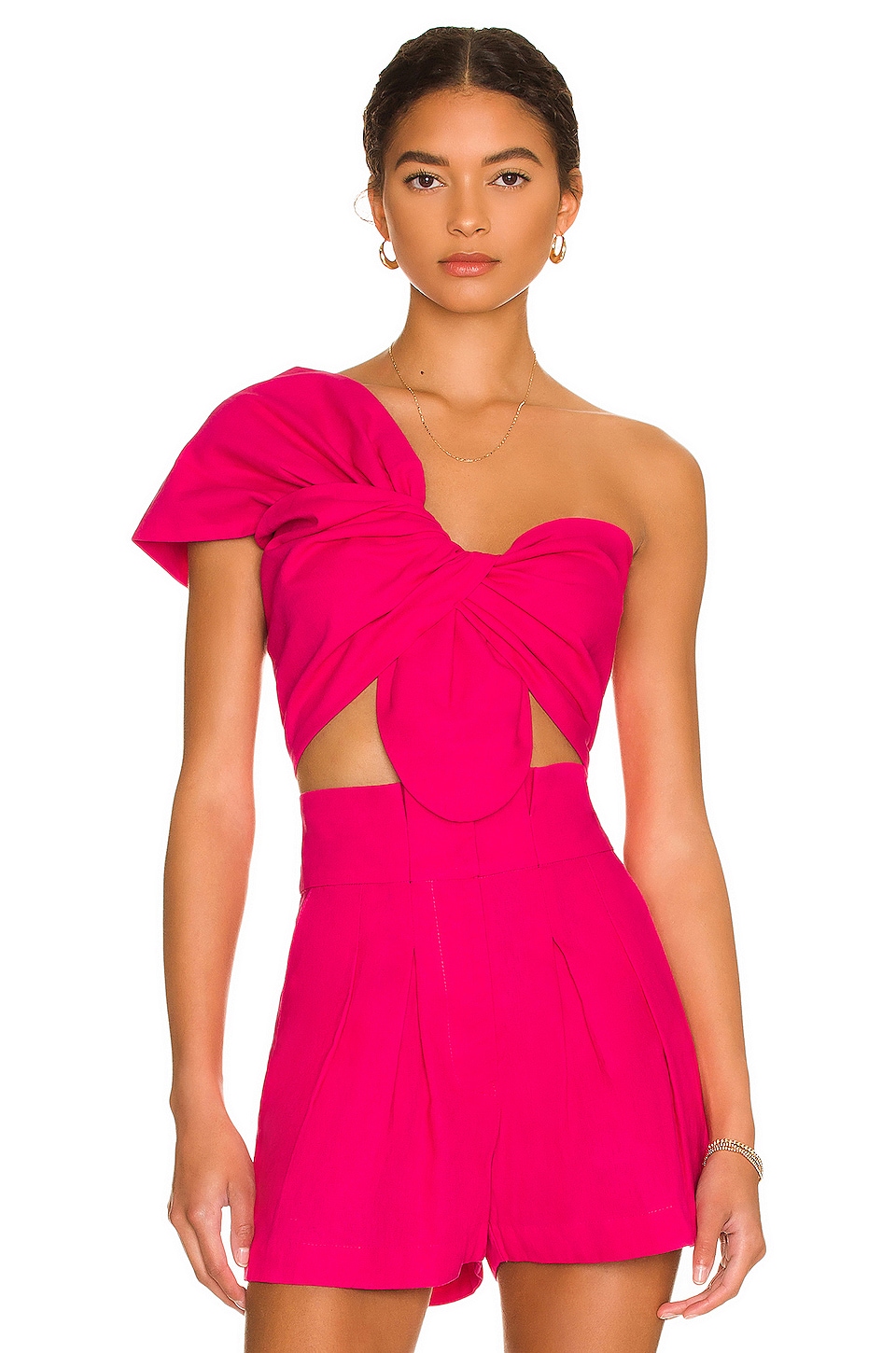 JBQ Sol Crop Top in Hot Pink | REVOLVE
