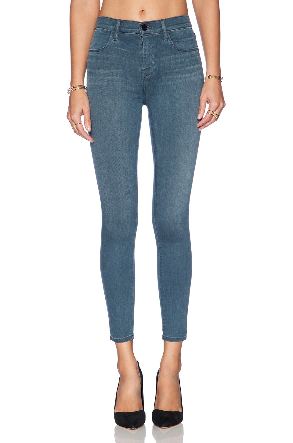 J Brand High Rise Alana Crop in Impulse | REVOLVE