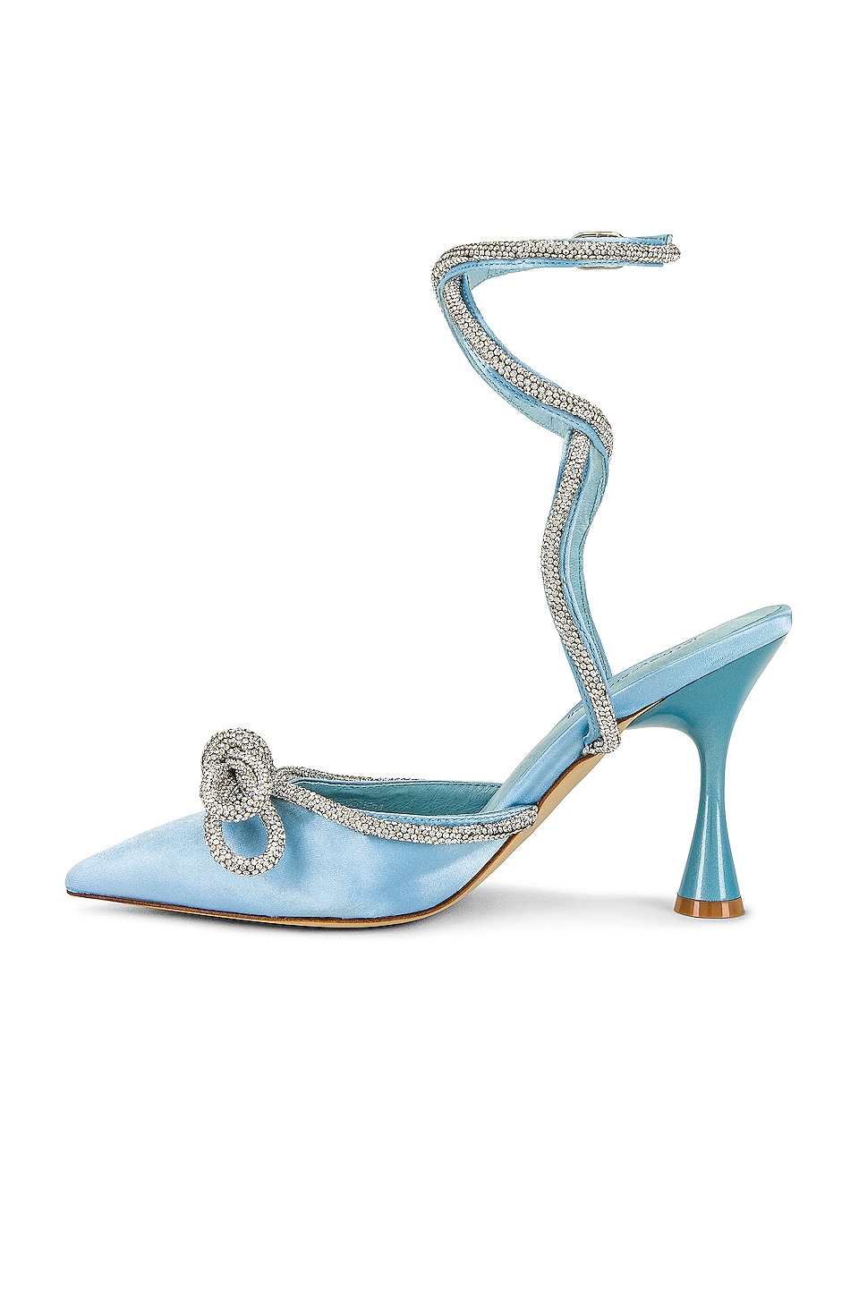 Jeffrey Campbell X REVOLVE Apresdouze Heel in Baby Blue Satin Silver ...
