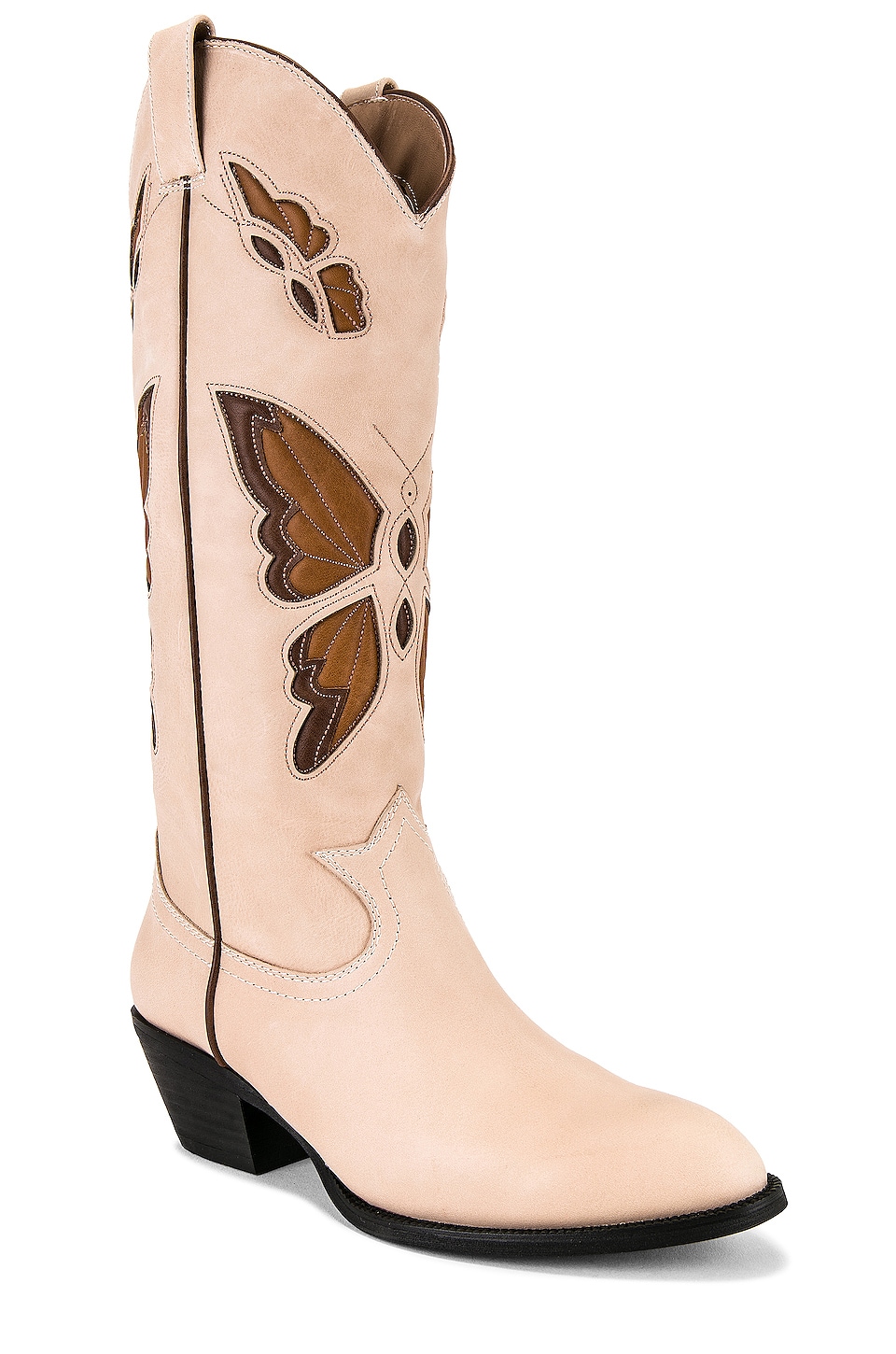 Jeffrey Campbell Fly Away Cowboy Boot in Natural | REVOLVE