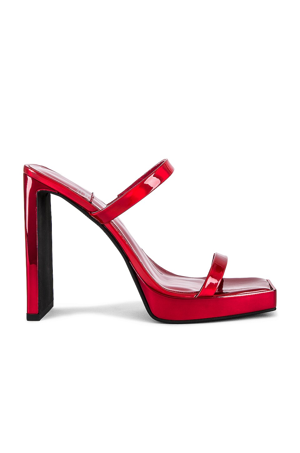 Jeffrey Campbell Hustler Platform Mule in Red Iridescent | REVOLVE