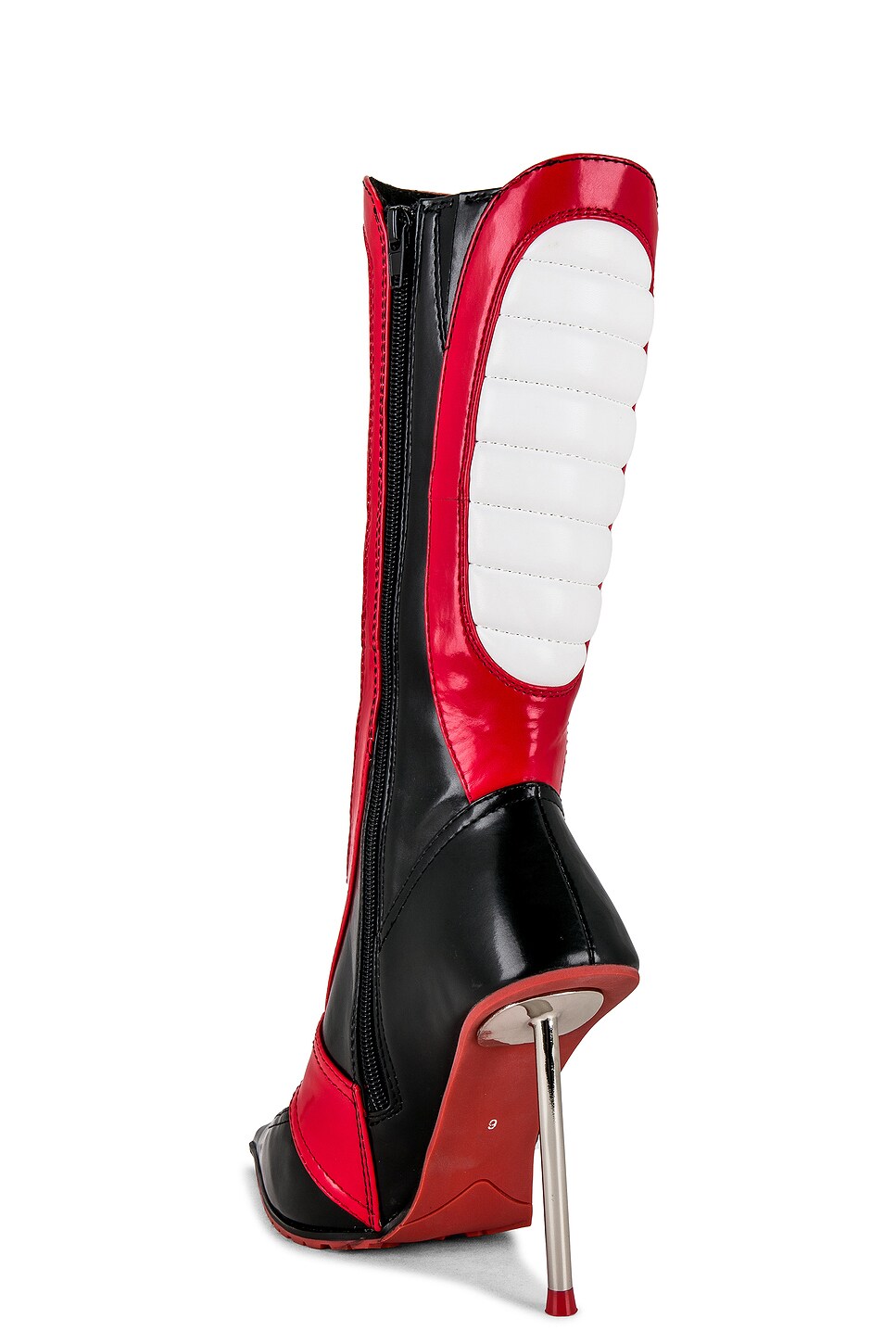 Jeffrey Campbell Motorsport Boots in Black Red White Combo | REVOLVE