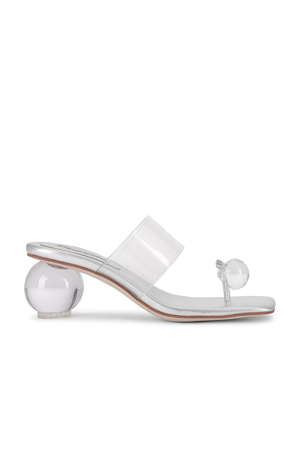 Jeffrey Campbell Latus Sandal in Silver & Clear | REVOLVE