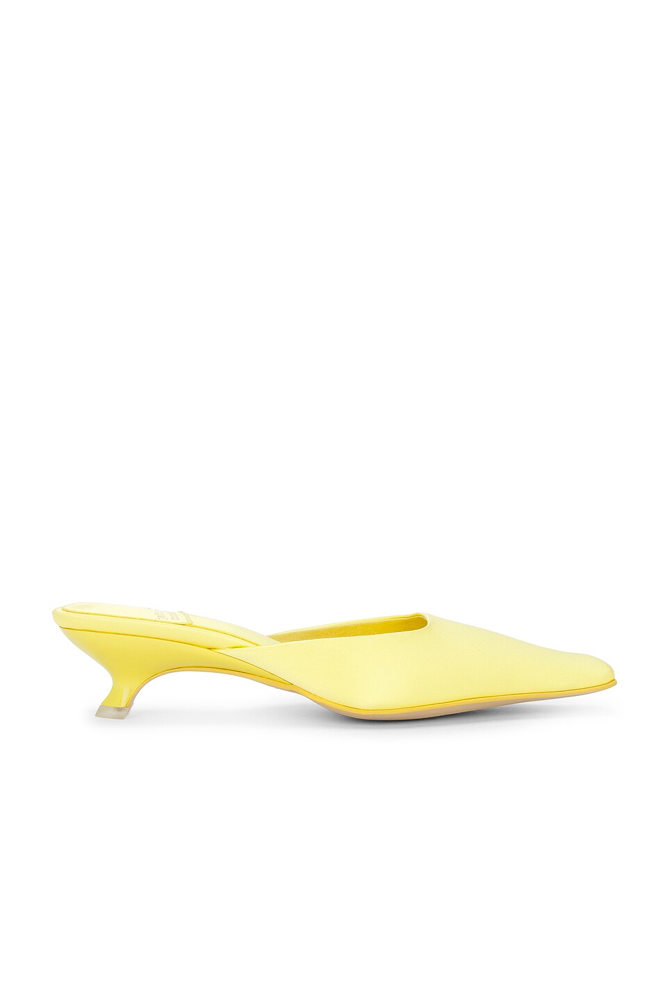 Jeffrey Campbell Esmerelda Mule in Yellow Satin | REVOLVE