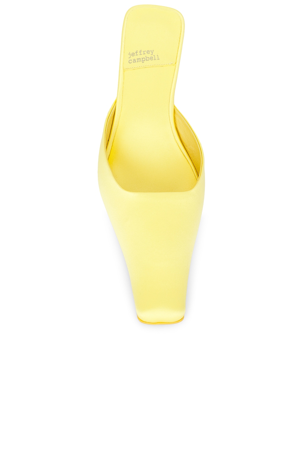 Jeffrey Campbell Esmerelda Mule in Yellow Satin | REVOLVE