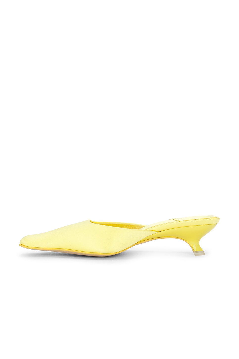 Jeffrey Campbell Esmerelda Mule in Yellow Satin | REVOLVE