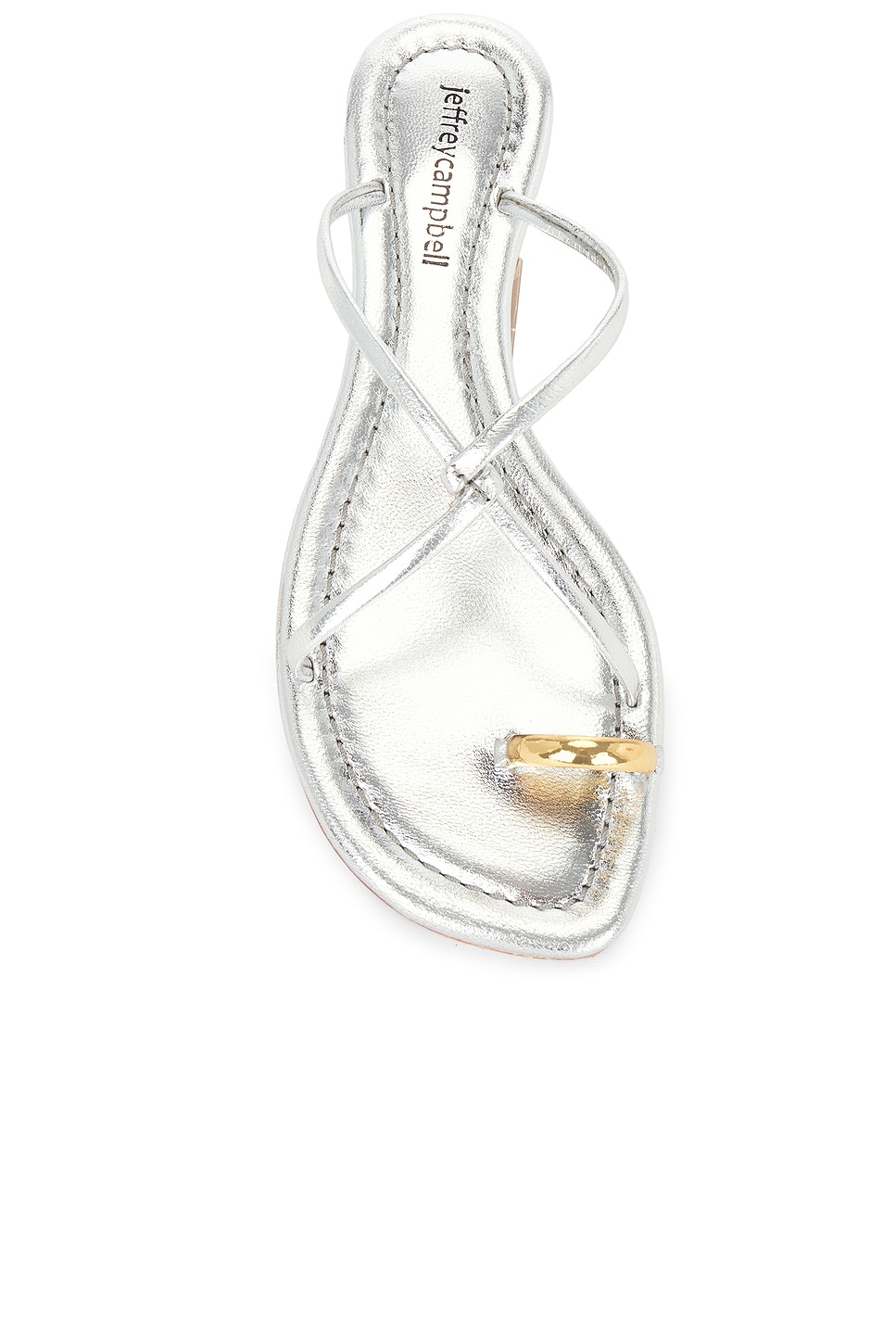 Jeffrey Campbell Pacifico Sandal in Silver Gold | REVOLVE
