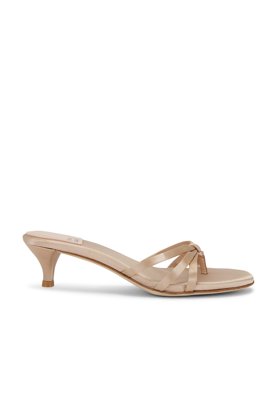 Jeffrey Campbell Doretta Mule in Natural Satin | REVOLVE