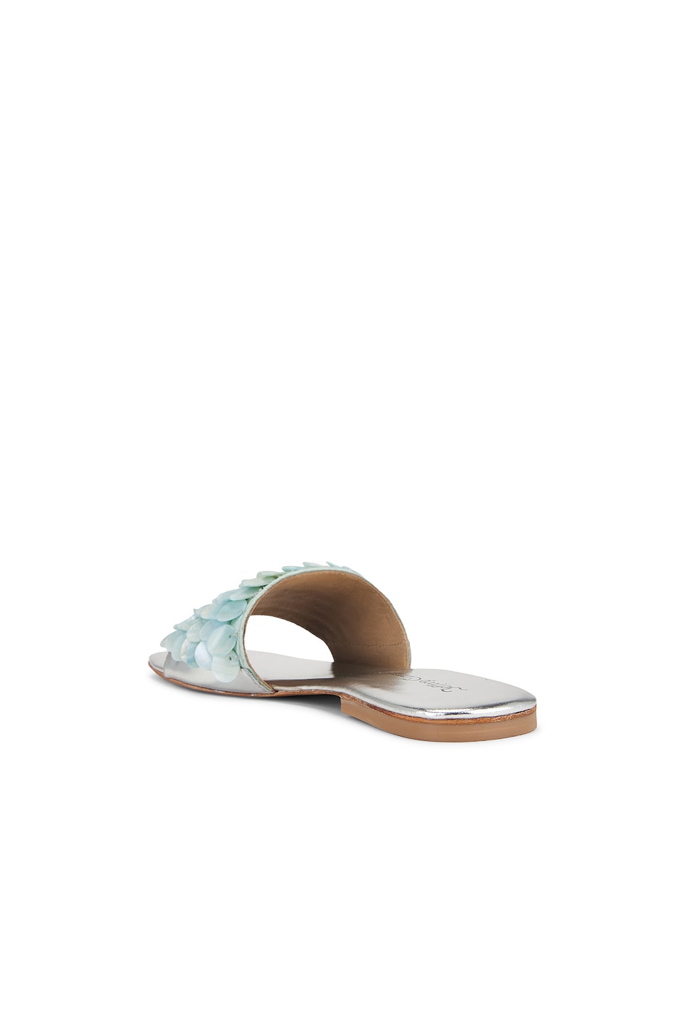 Jeffrey Campbell Fishy Slides in Blue Silver Combo | REVOLVE