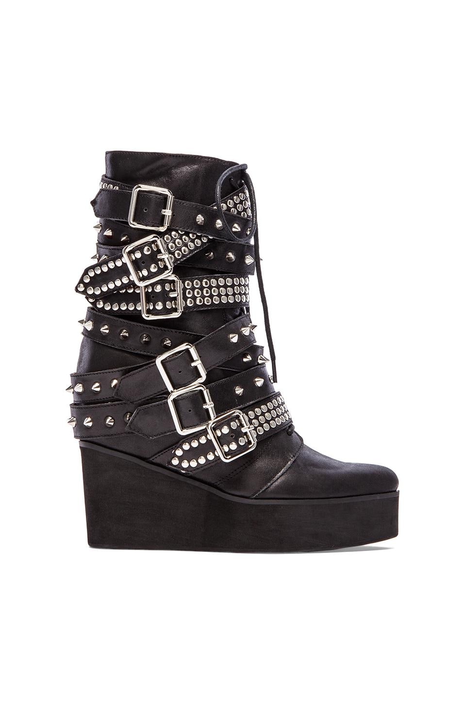 Jeffrey Campbell Lucius Embellished Boot in Black & Silver | REVOLVE
