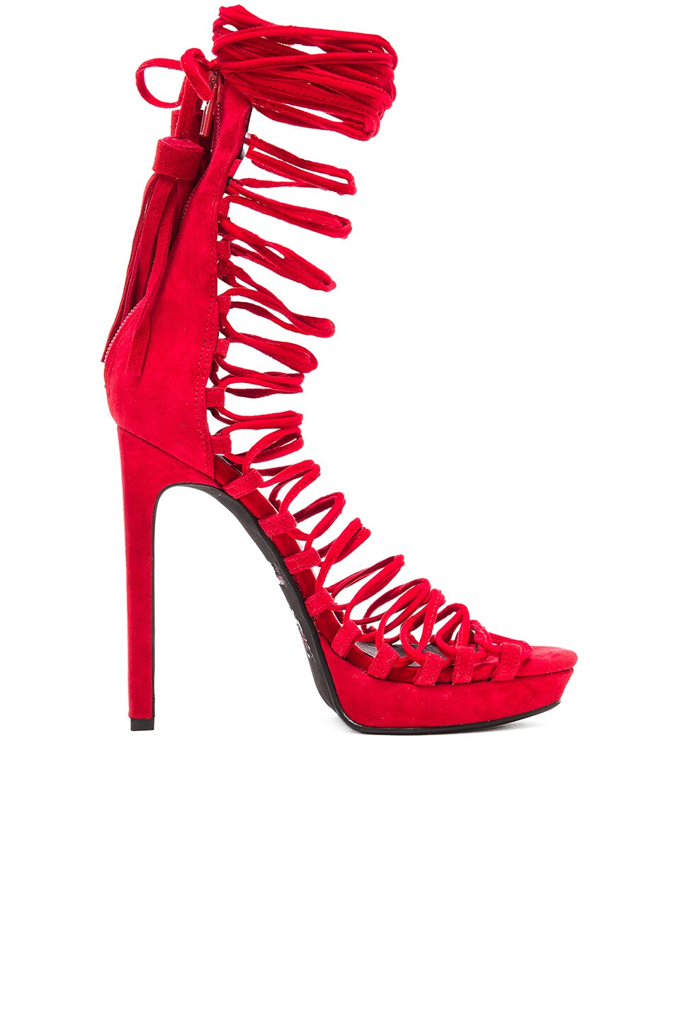 Jeffrey Campbell x REVOLVE Advert Heel in Red Suede | REVOLVE