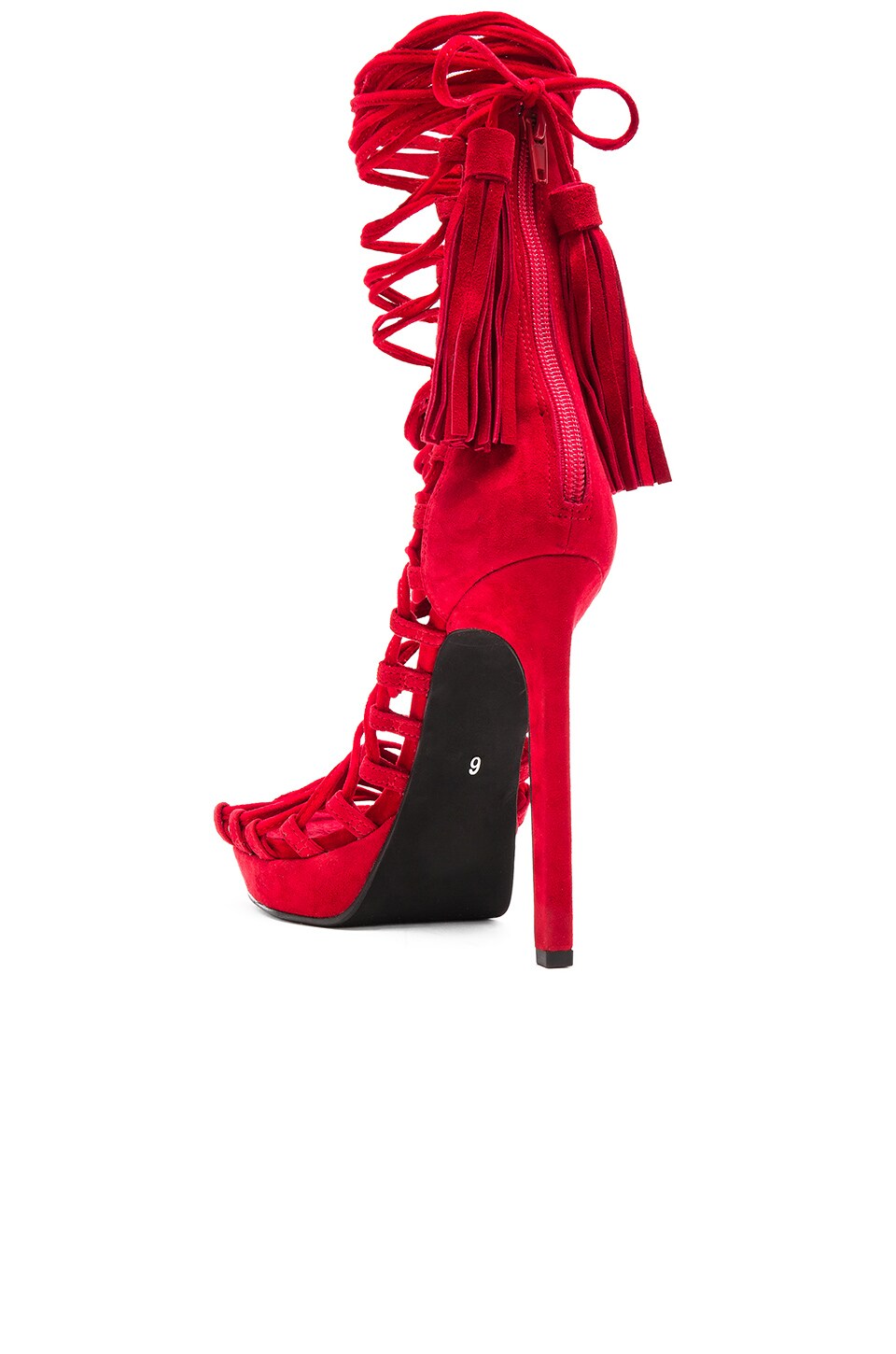 Jeffrey Campbell x REVOLVE Advert Heel in Red Suede | REVOLVE