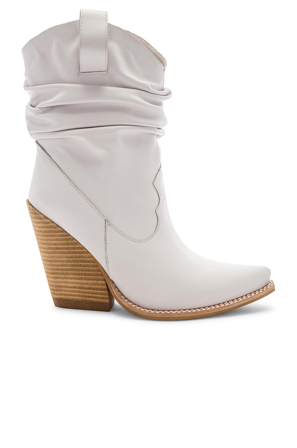 Jeffrey Campbell Volcanic Boot in White Leather | REVOLVE