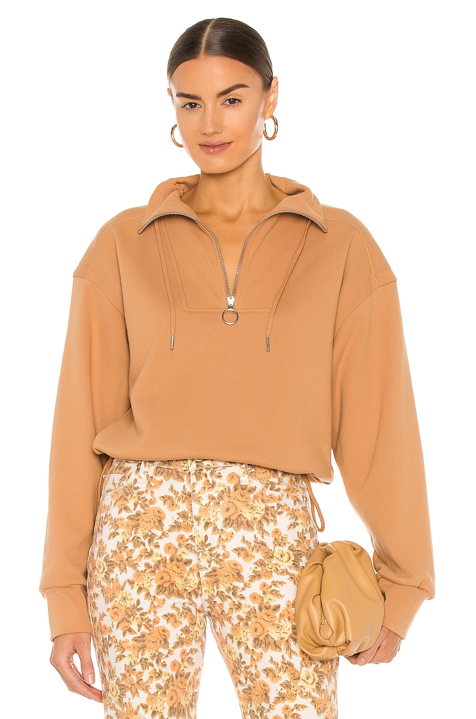 JONATHAN SIMKHAI STANDARD Zella Pullover in Cashew | REVOLVE