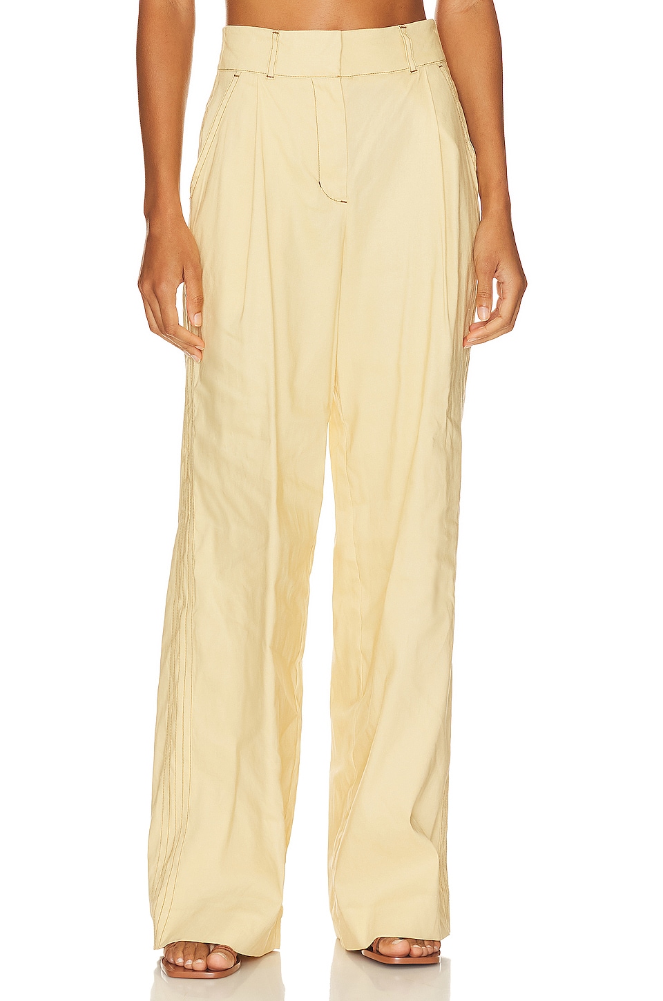 JONATHAN SIMKHAI STANDARD Tavar Pants in Wheat | REVOLVE