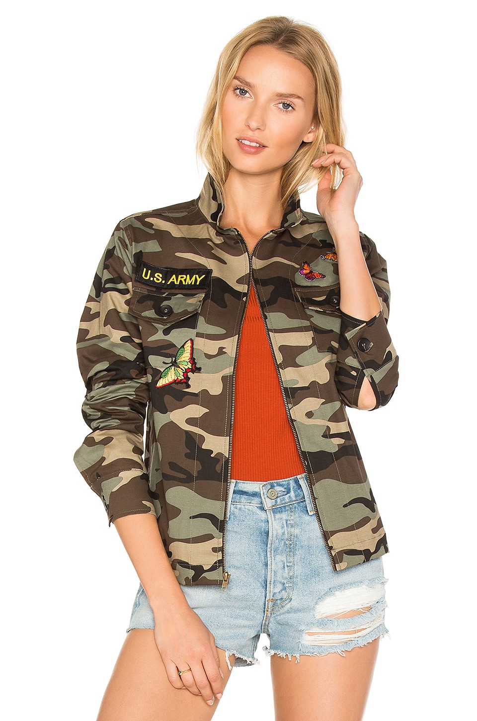 JET John Eshaya Camo Jacket in Camo in Camo & Patches | REVOLVE