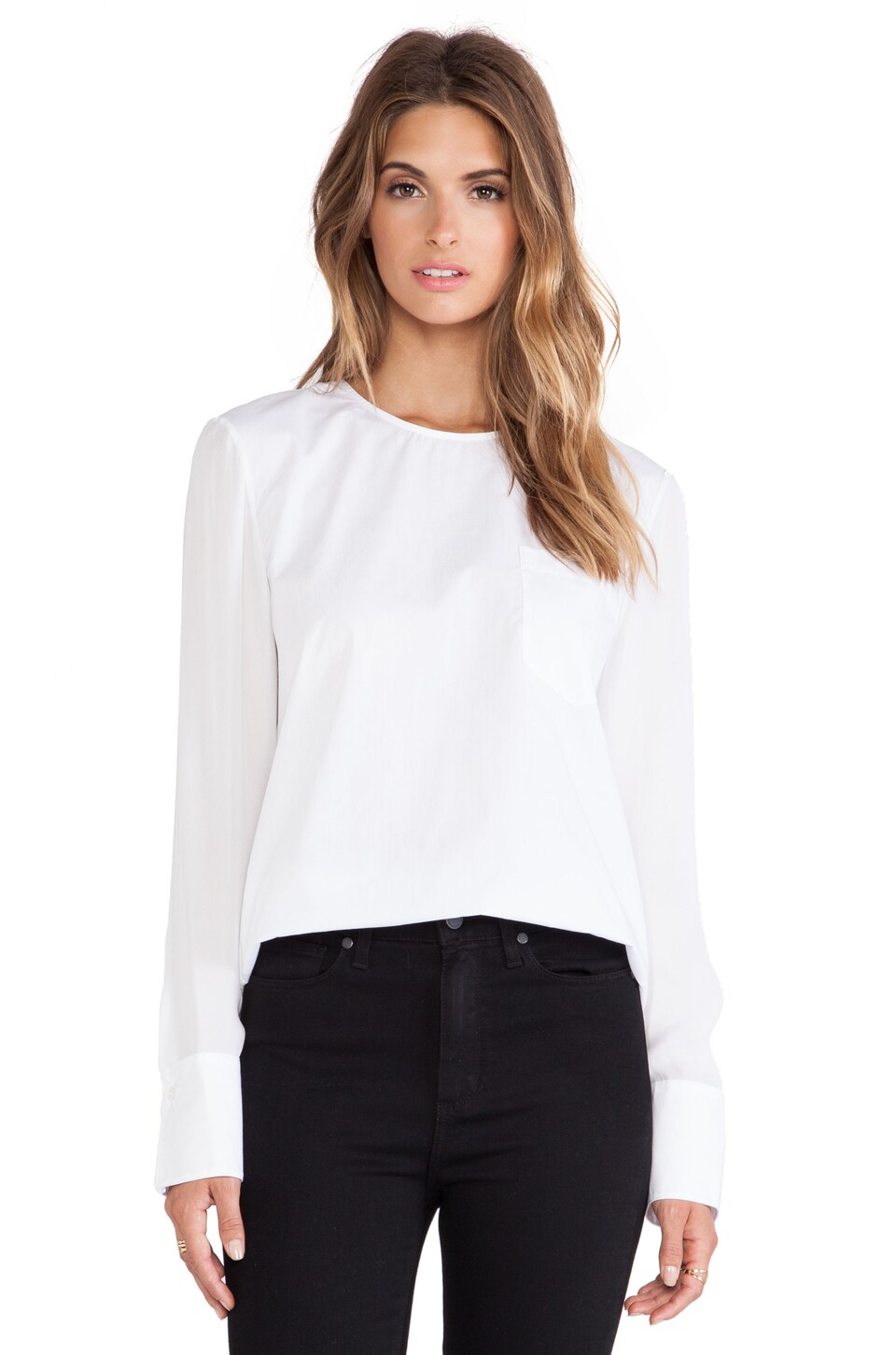 Jenni Kayne Zip Back Top in White | REVOLVE