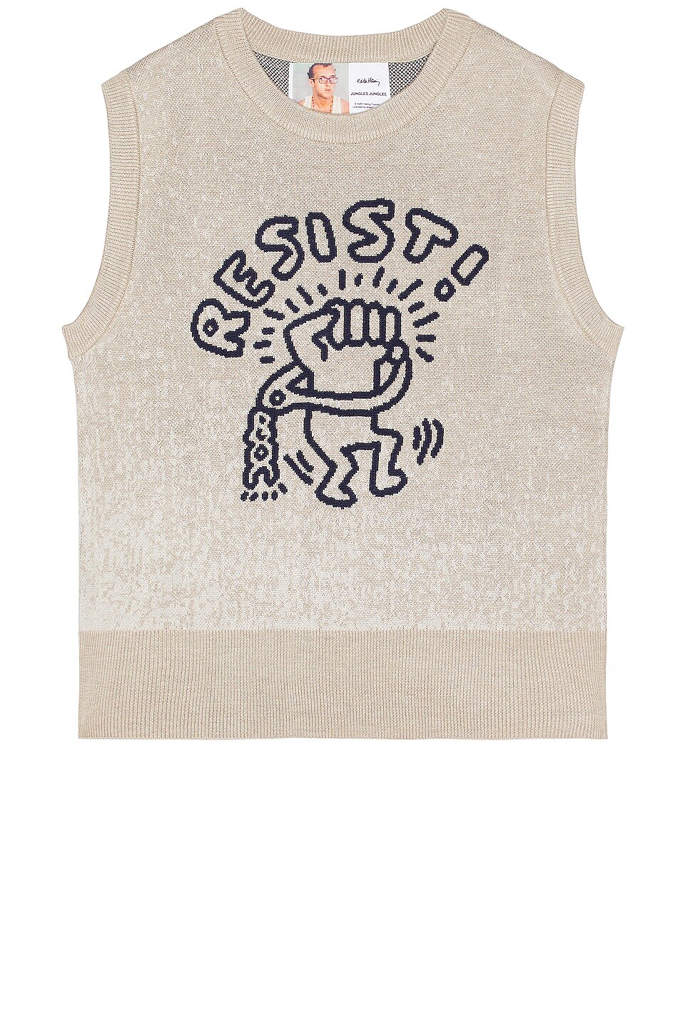 Jungles X Keith Haring Resist Vest in Grey | REVOLVE