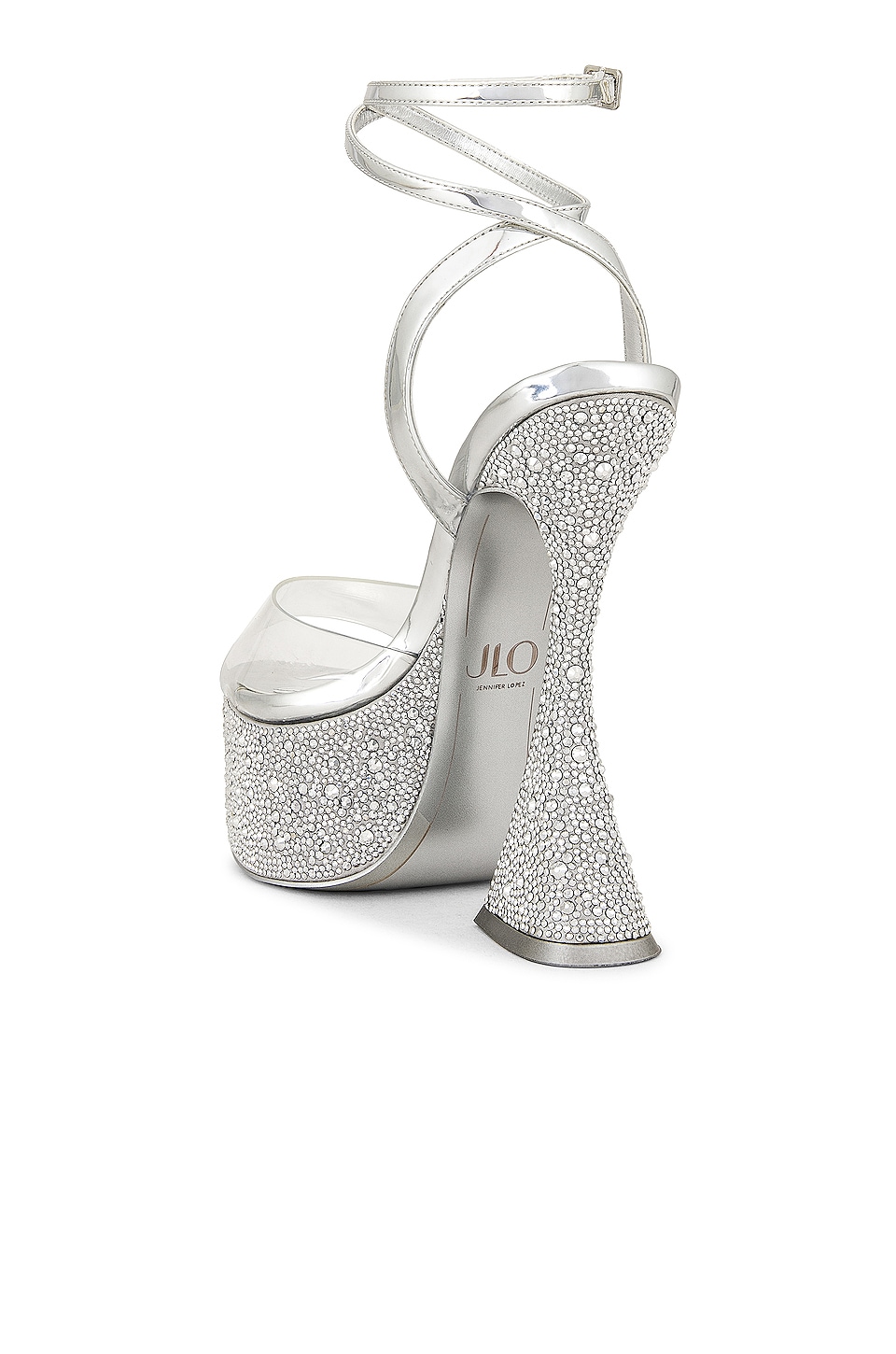 JLO Jennifer Lopez x REVOLVE Beverly Platform Heel in Silver | REVOLVE