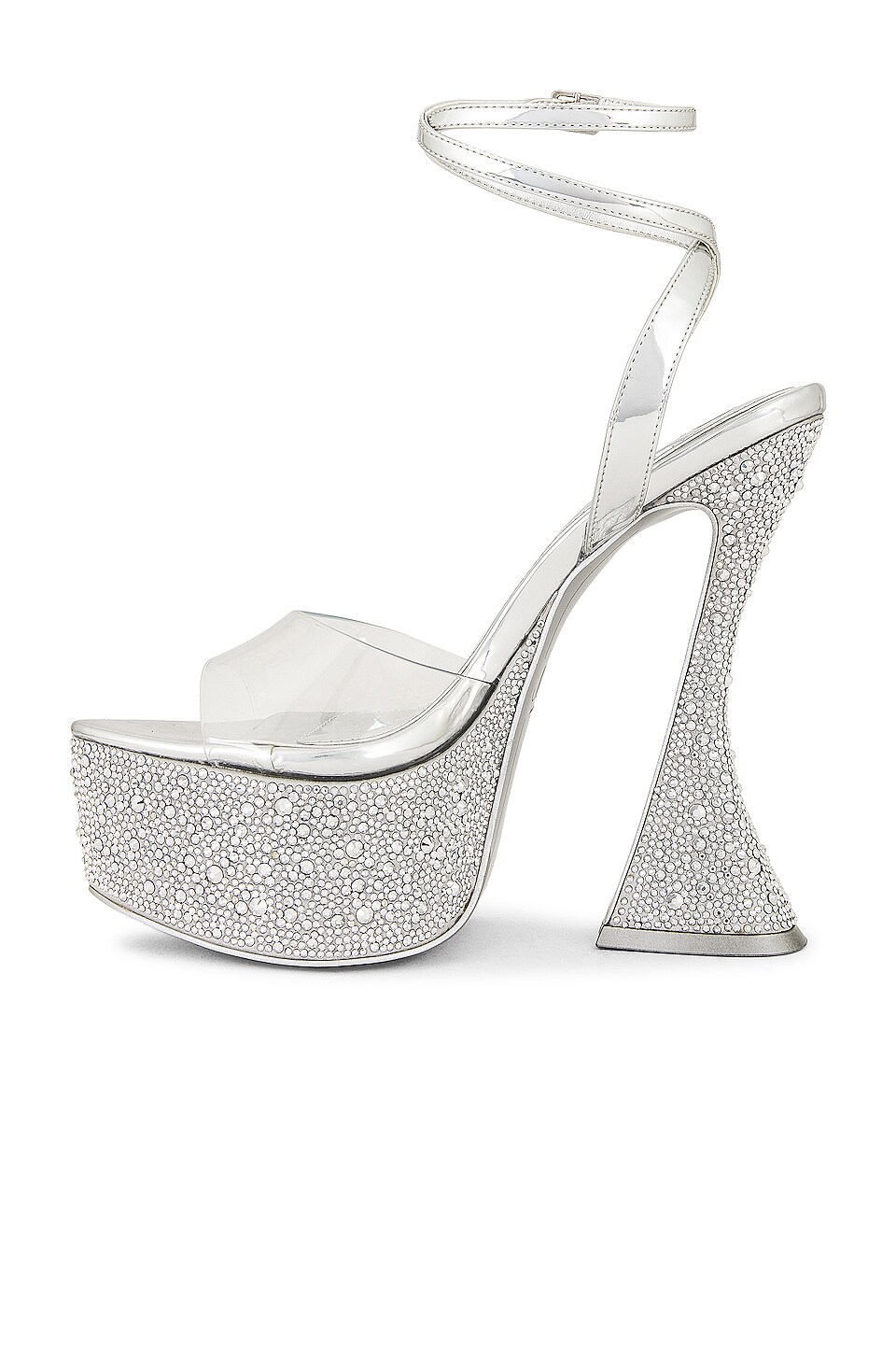 JLO Jennifer Lopez x REVOLVE Beverly Platform Heel in Silver | REVOLVE