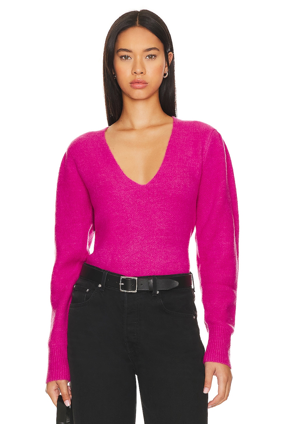John & Jenn by Line Lilith Sweater in Fuchsia | REVOLVE