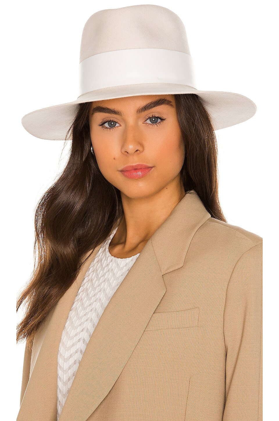 Janessa Leone Layne Hat in Off White | REVOLVE