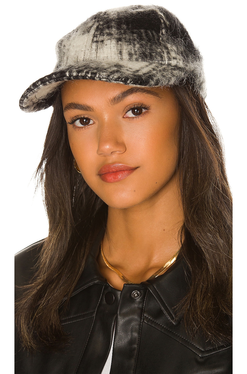 Janessa Leone Kiley Cap in Black | REVOLVE