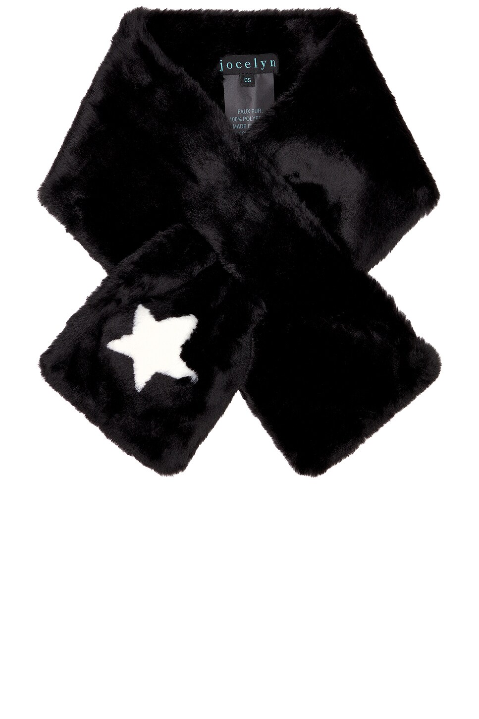 jocelyn Intarsia Pull Thru Scarf in Black/white | REVOLVE