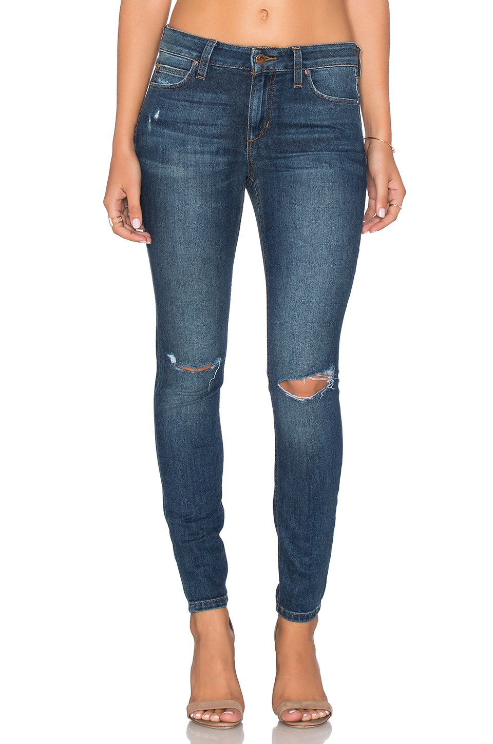 Joe's Jeans The Icon Ankle in Distressed Medium Blue | REVOLVE