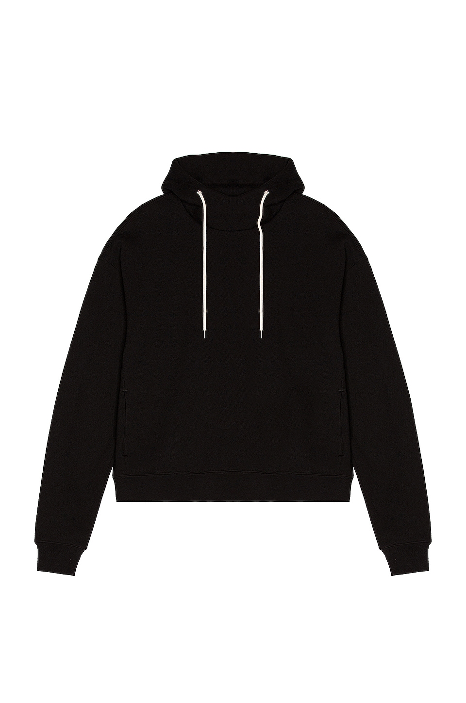JOHN ELLIOTT Mock Neck Hoodie in Black | REVOLVE