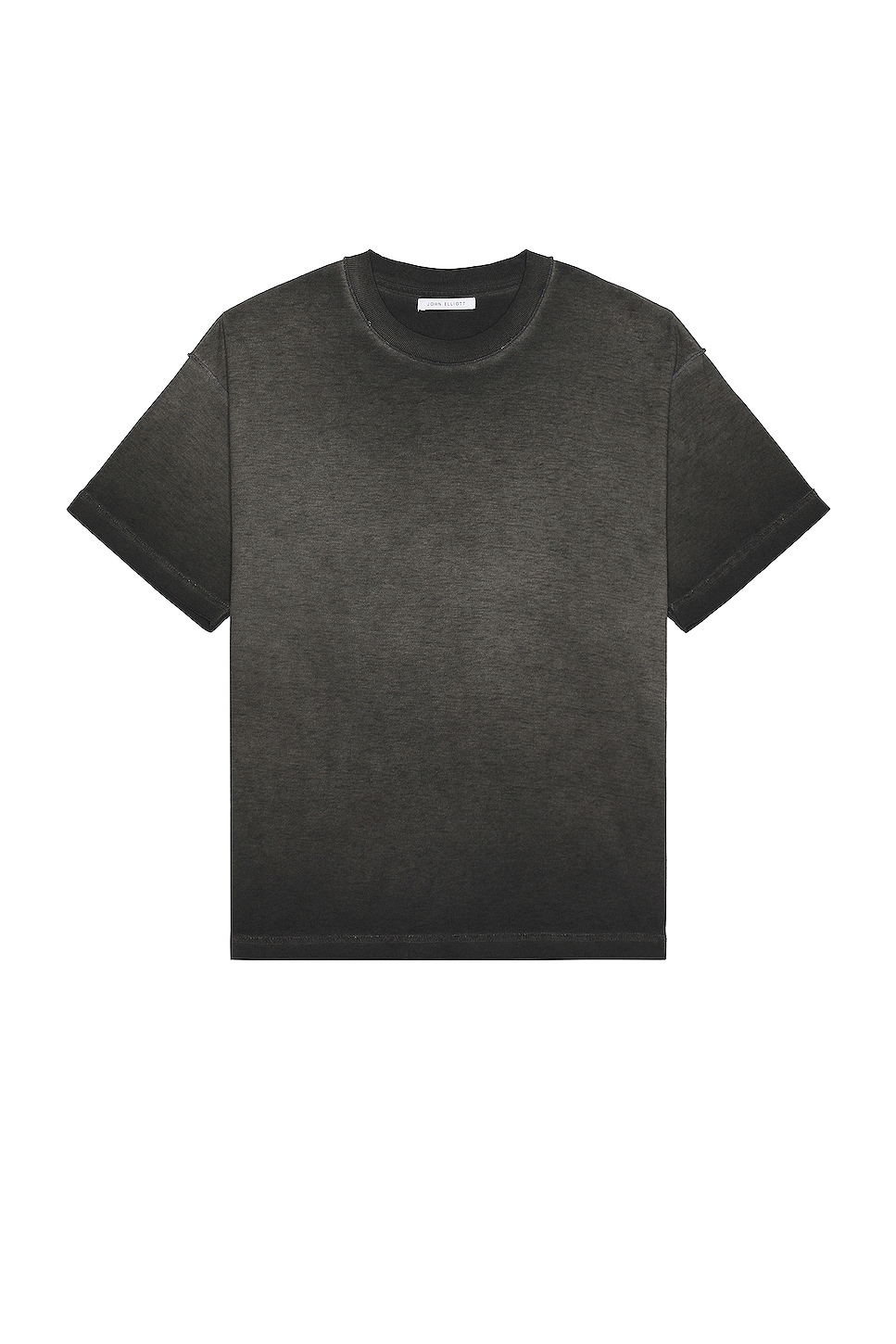 JOHN ELLIOTT Phoenix Oil Wash Cropped Tee in Black | REVOLVE