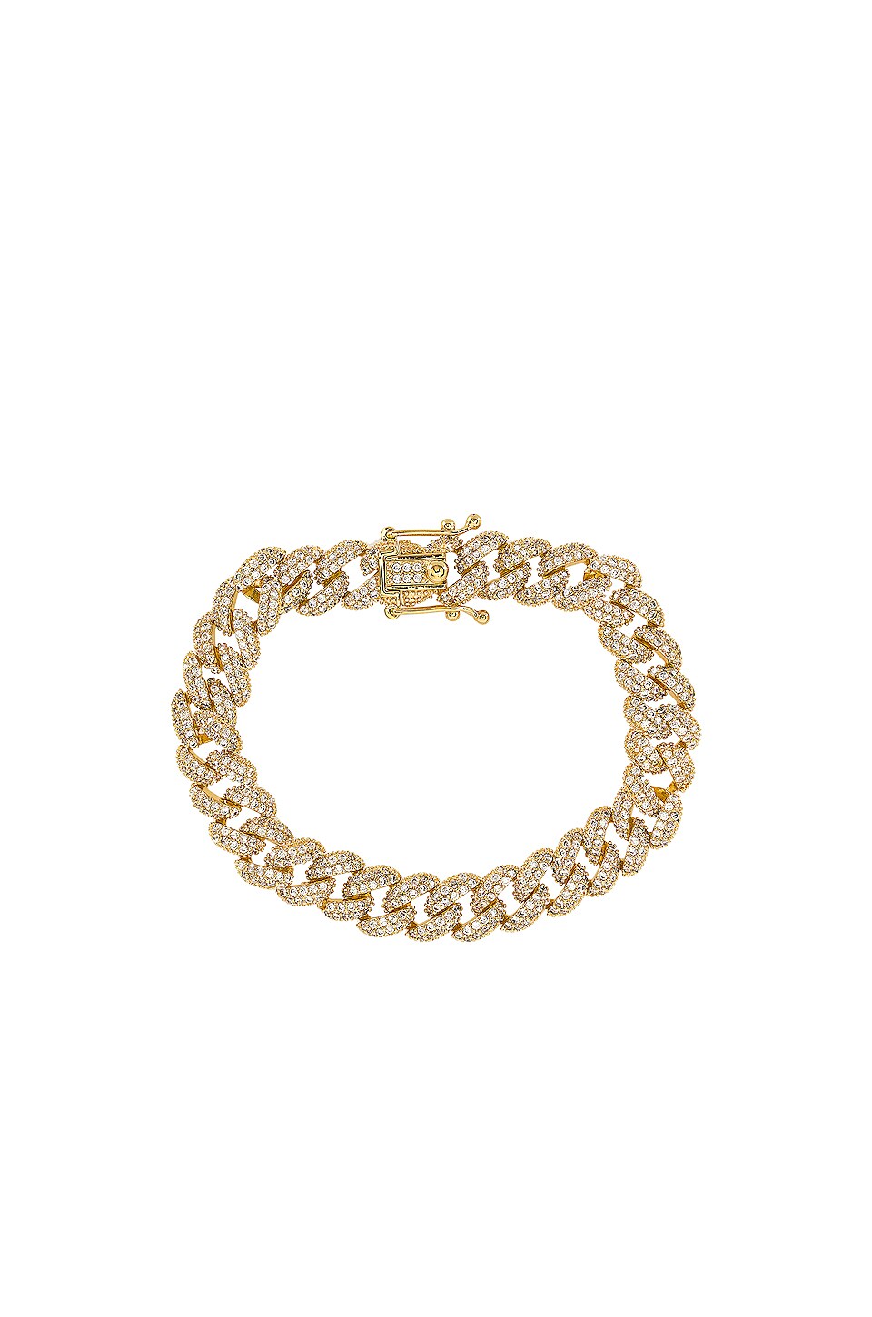 joolz by Martha Calvo Pave Cuban Link Bracelet in Gold | REVOLVE