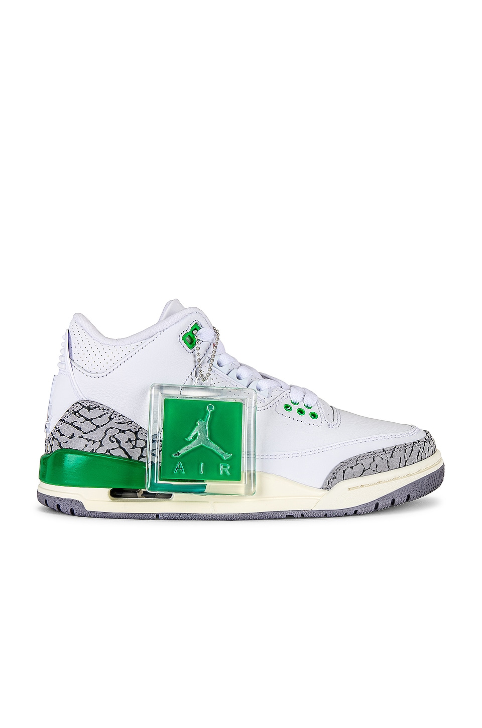 Jordan Air Jordan 3 Retro Sneaker in White, Varsity Red, & Lucky Green ...